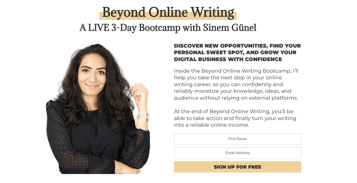 Beyond Online Writing Bootcamp